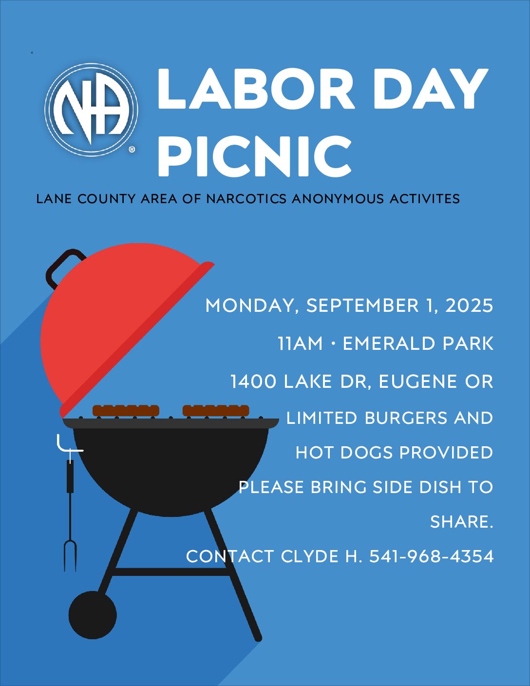 LCANA Labor Day Picnic – Lane County Area Narcotics Anonymous